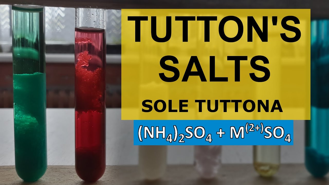 Otrzymywanie soli Tuttona/ Making Tutton's salts - YouTube