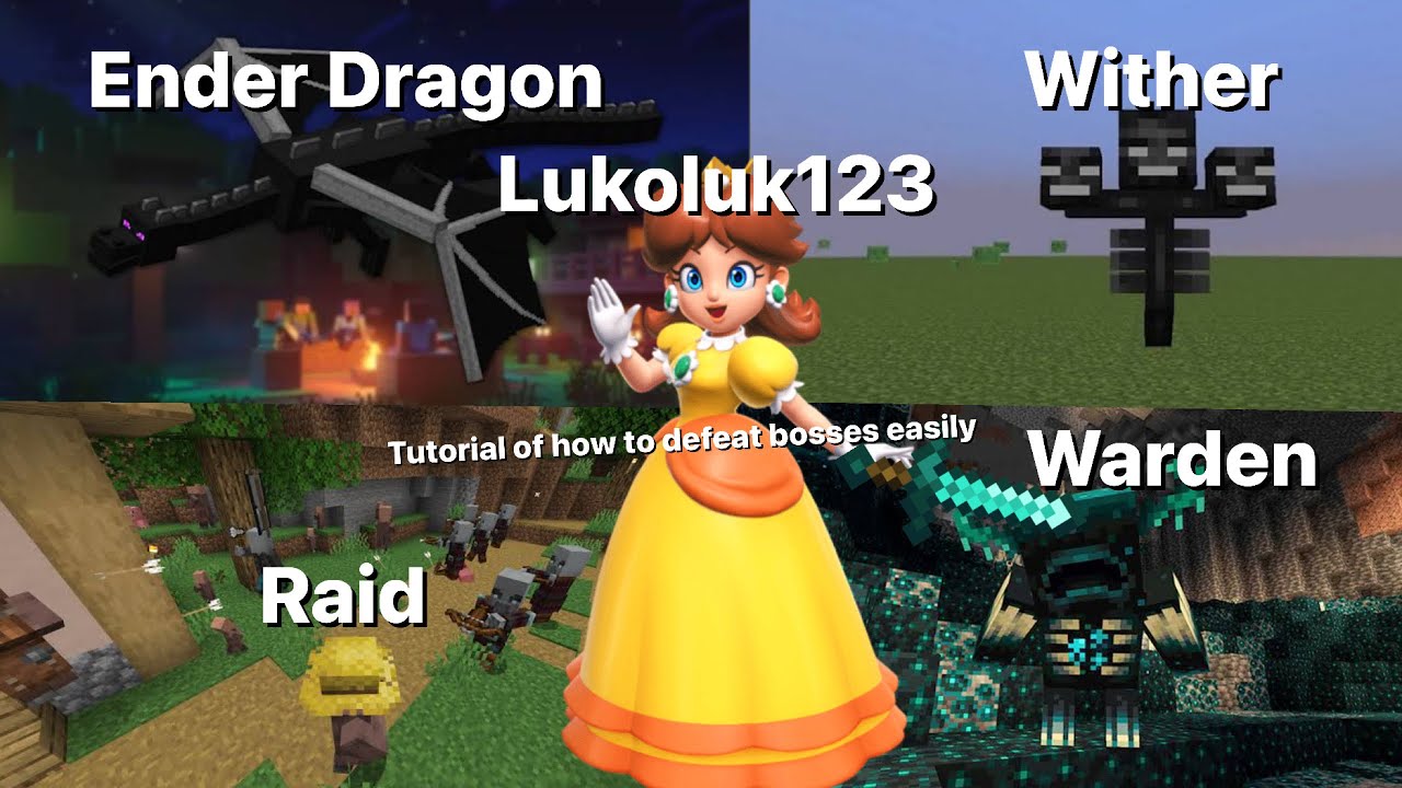 Tutorial of how to defeat every boss in Minecraft the easiest way ...