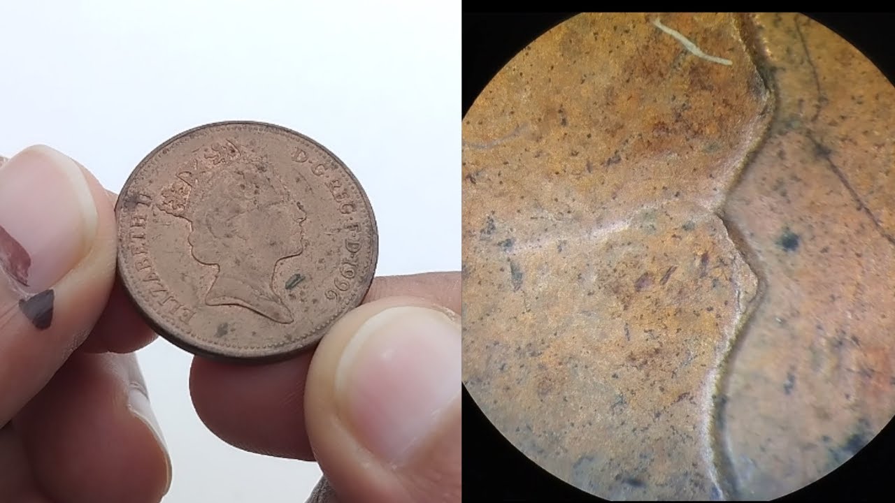 What a Coin looks under microscope - YouTube