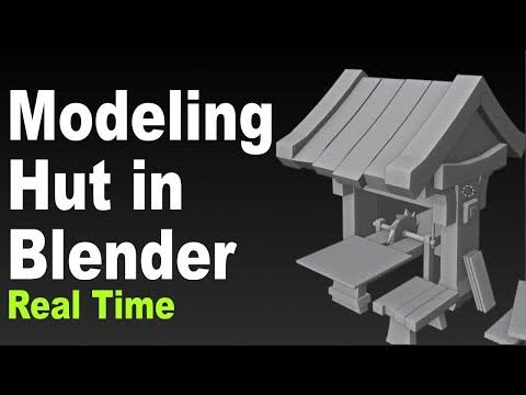 Hut Modeling in Blender - Normal Speed and No Sound - YouTube