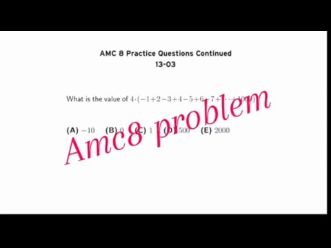 Can You Solve These AMC8 Math Practice Problems? - YouTube
