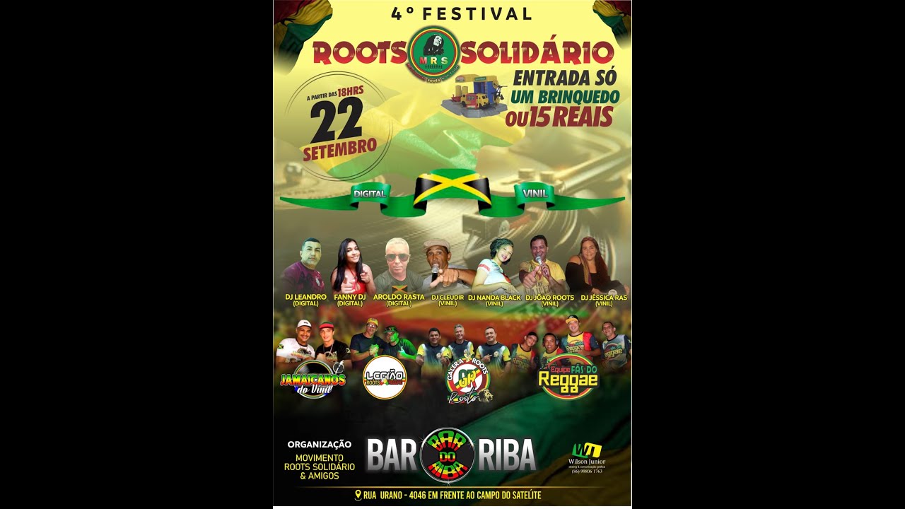 VT BANNER REGGAE 4° Festival Roots Solidario - YouTube