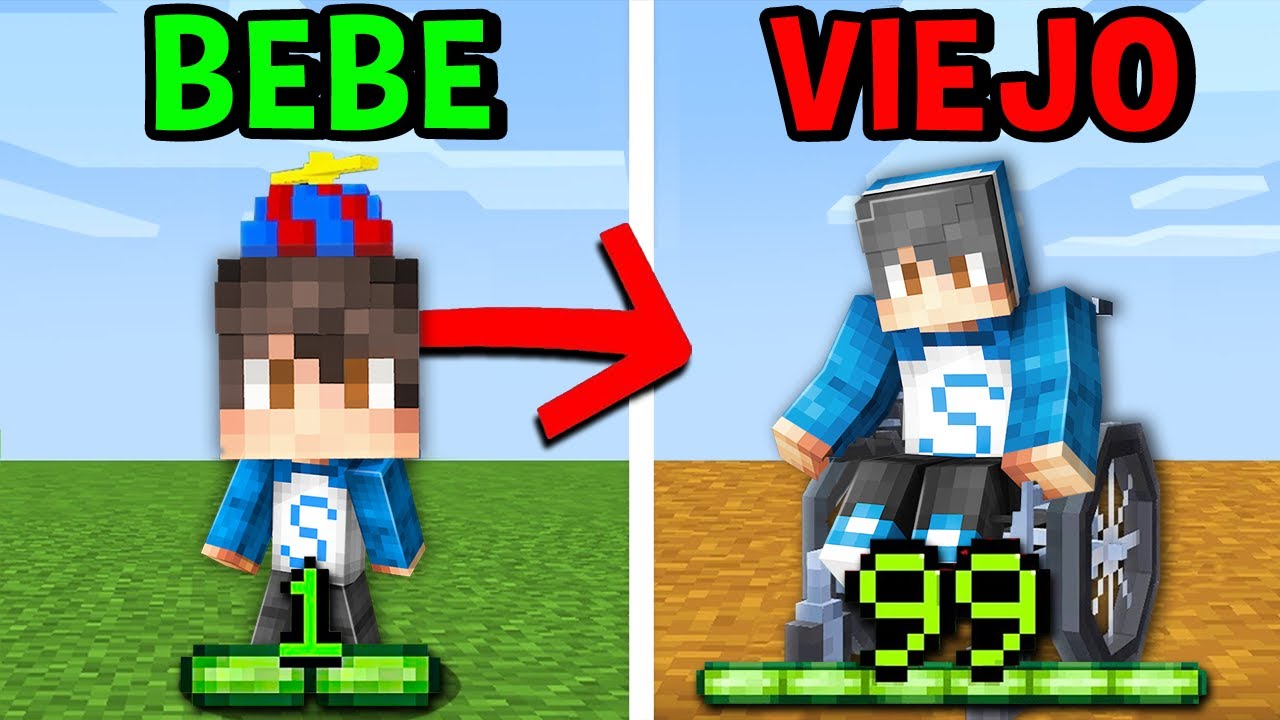 ¡Minecraft PERO tu EXPERIENCIA = TU EDAD! 😱 PASO MINECRAFT PERO ...