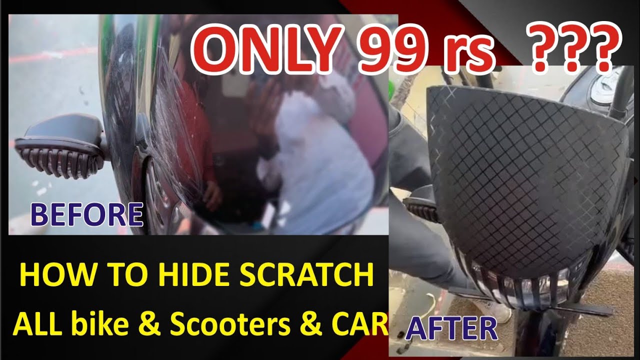 How to hide scratch from bike in splendor+ & all bikes #scratch #bike ...