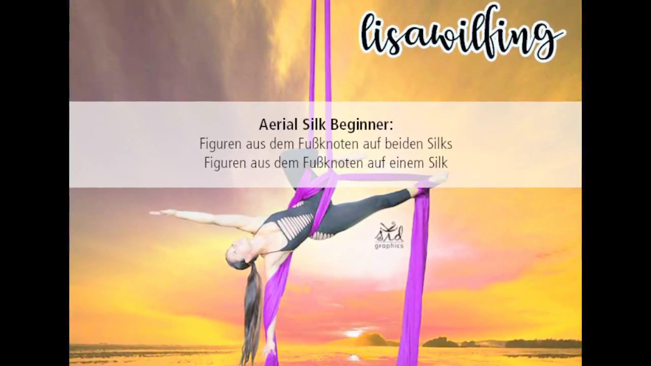 Aerial Silks for Beginners - 1 footlook on one or both silks - YouTube