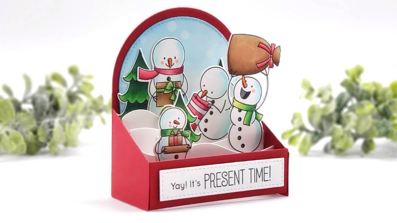 How to Create a Snowman Box Card with the Outside the Box Level Up Die ...