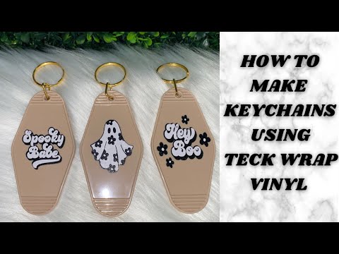How to Make Keychains Using Permanent Vinyl | Easy Cricut DIY | Teck ...
