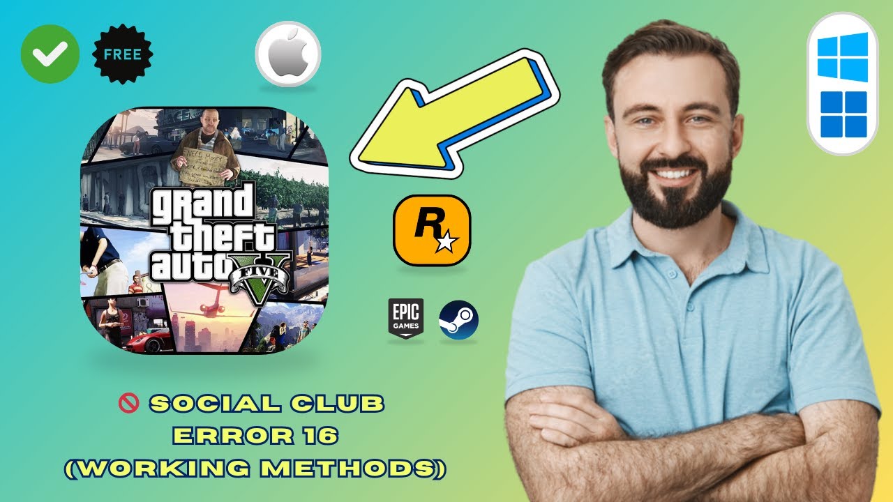 How to Fix GTA 5 Social Club Error Code 16 (Rockstar Games Fix 2025 ...