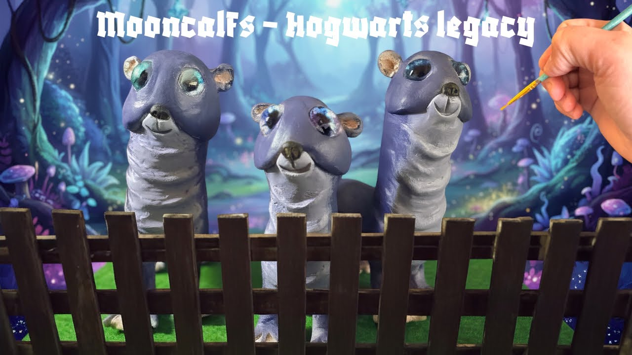 Sculpt a Mooncalf from Hogwarts Legacy with Polymer Clay | Easy DIY ...