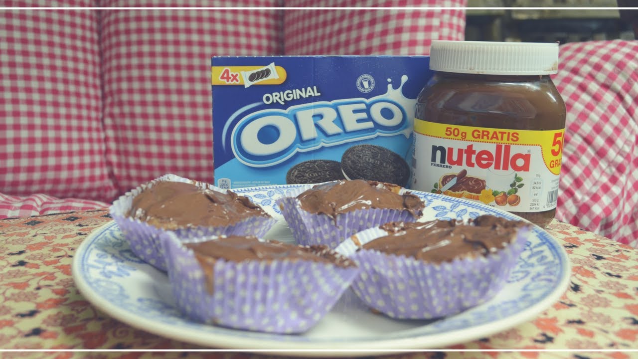 MUFFINS DE OREO Y NUTELLA | Receta - YouTube