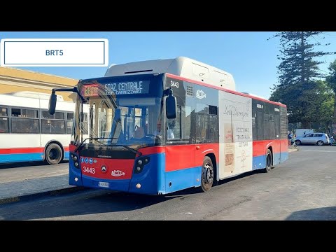 [4K] 🇮🇹 AMTS Catania linea BRT5 vettura 3443 (2023) - YouTube