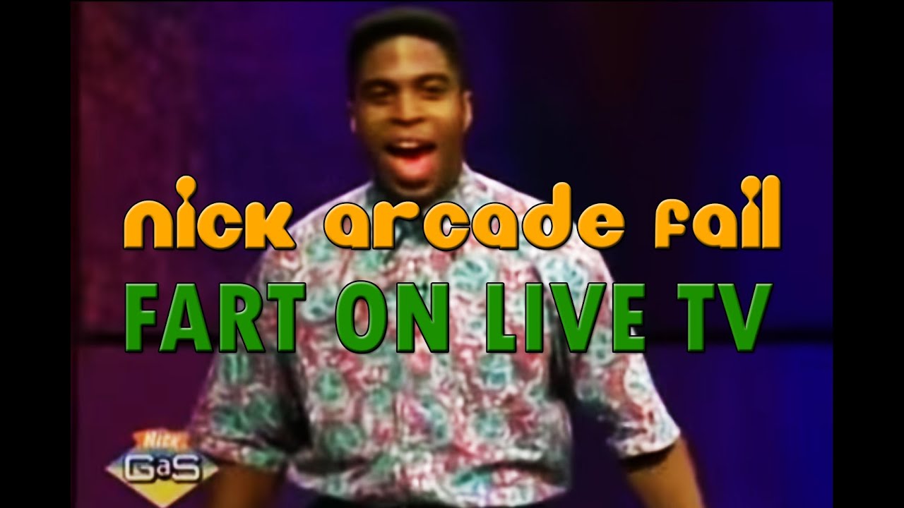 Nick Arcade FAIL Fart on Live TV - YouTube