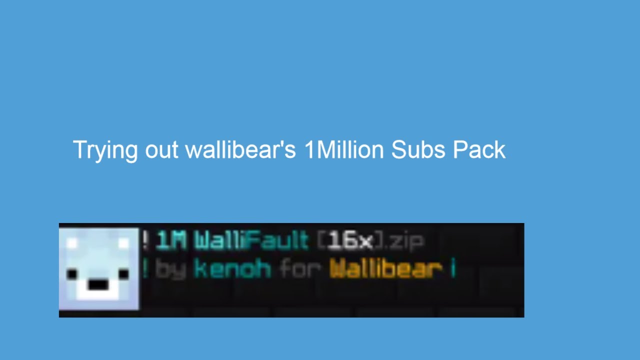 Trying Wallibear's 1M Pack in bedwars! (FPS Boost?) - YouTube