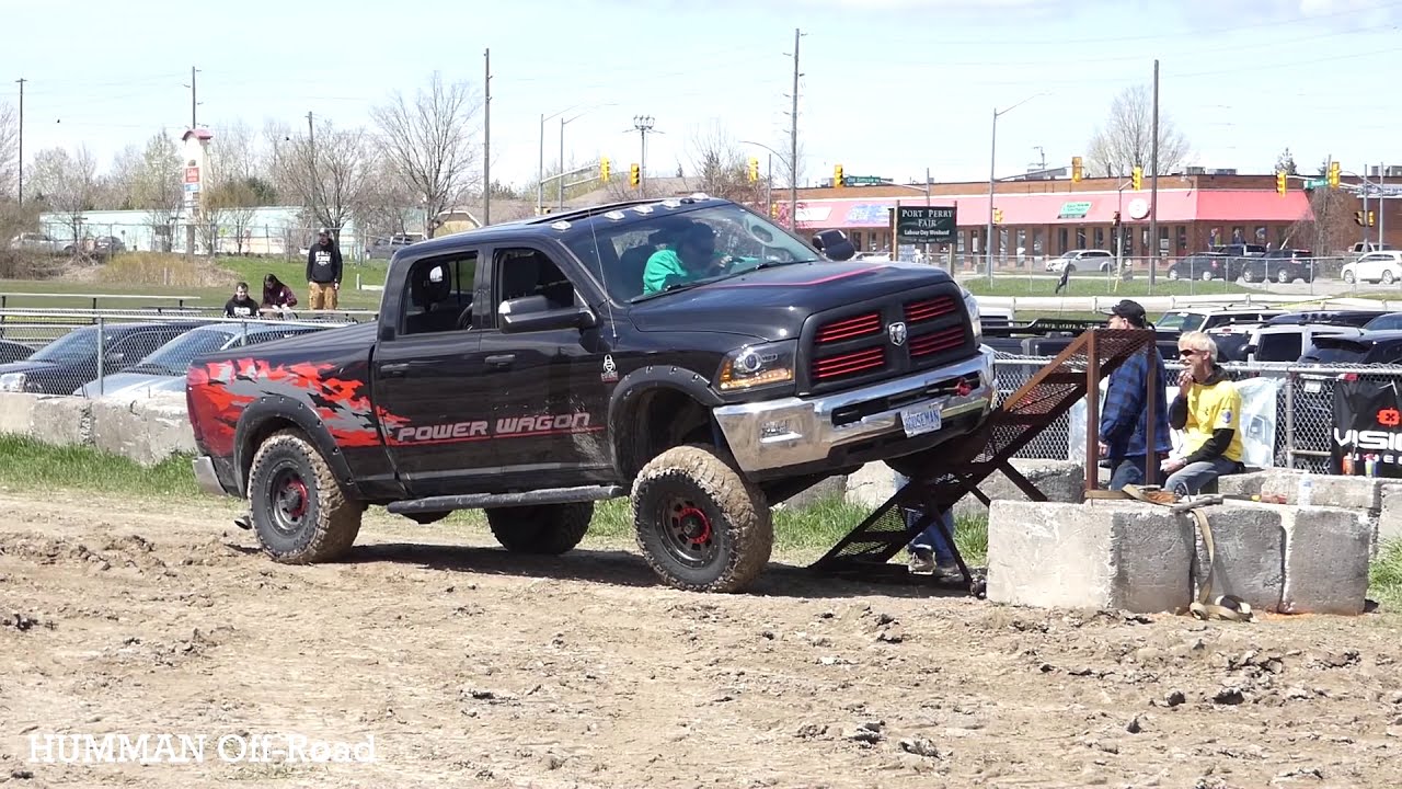 Dodge Power Wagon RTI Suspension Flex and Rock Crawling - YouTube