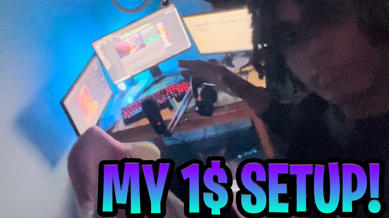 My 1$ Gaming Setup Tour! - YouTube