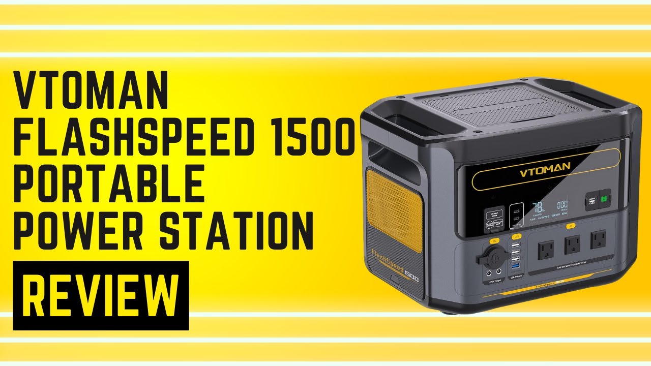 VTOMAN FlashSpeed 1500 Portable Power Station Review (Pros & Cons ...