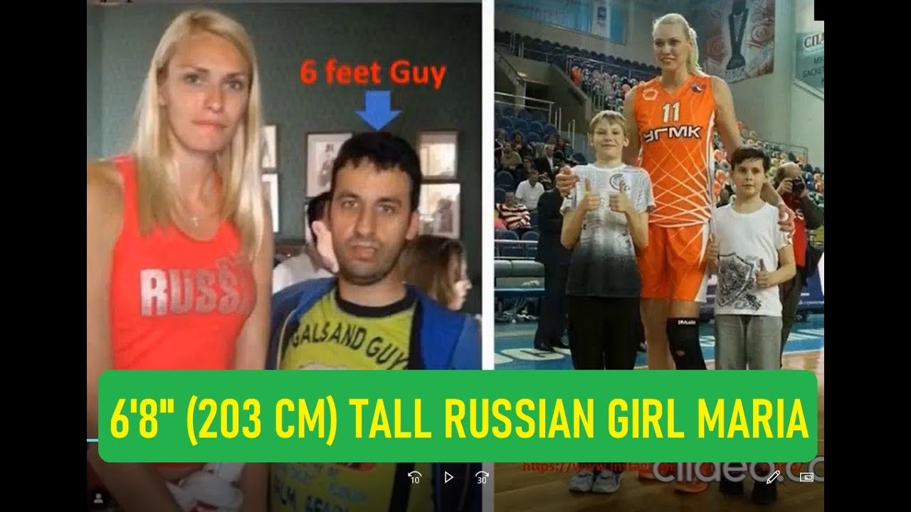 6'8" Tall Russian Girl Maria Stepanova Loves Her Height - YouTube