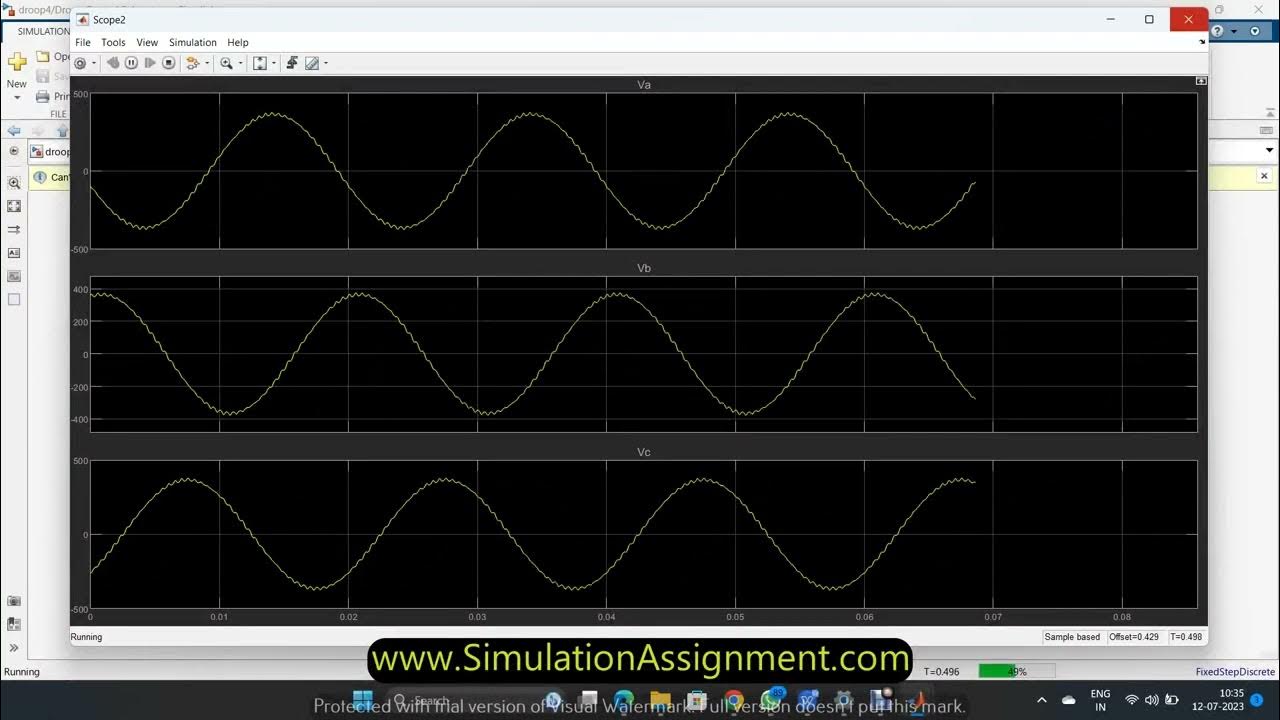 Microgrid inverter droop control Simulation Assignment - YouTube