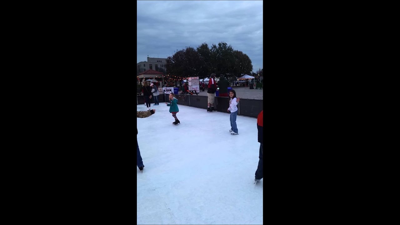 Ice skating at winter wonderland - YouTube
