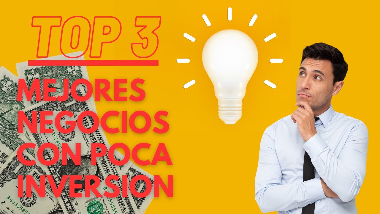 Top 3 Ideas de Negocios Rentables con poca inversión para jóvenes - YouTube