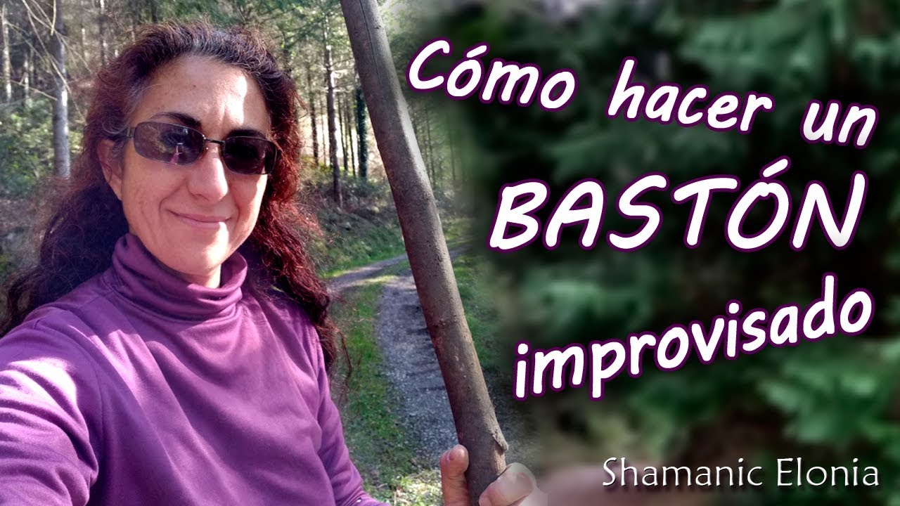 Cómo elaborar un bastón improvisado - YouTube