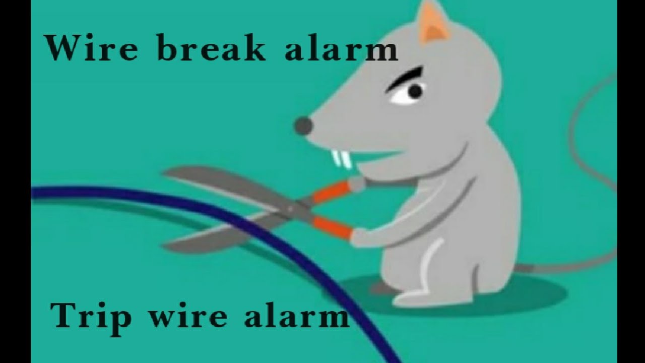 Wire break alarm | Trip wire alarm - YouTube