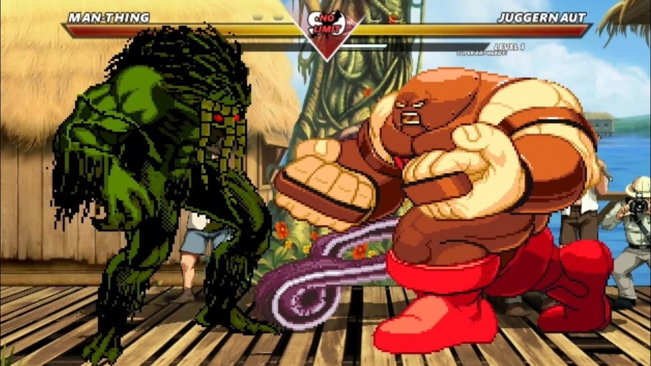 MAN-THING VS JUGGERNAUT - High Level Insane Fight ! - YouTube