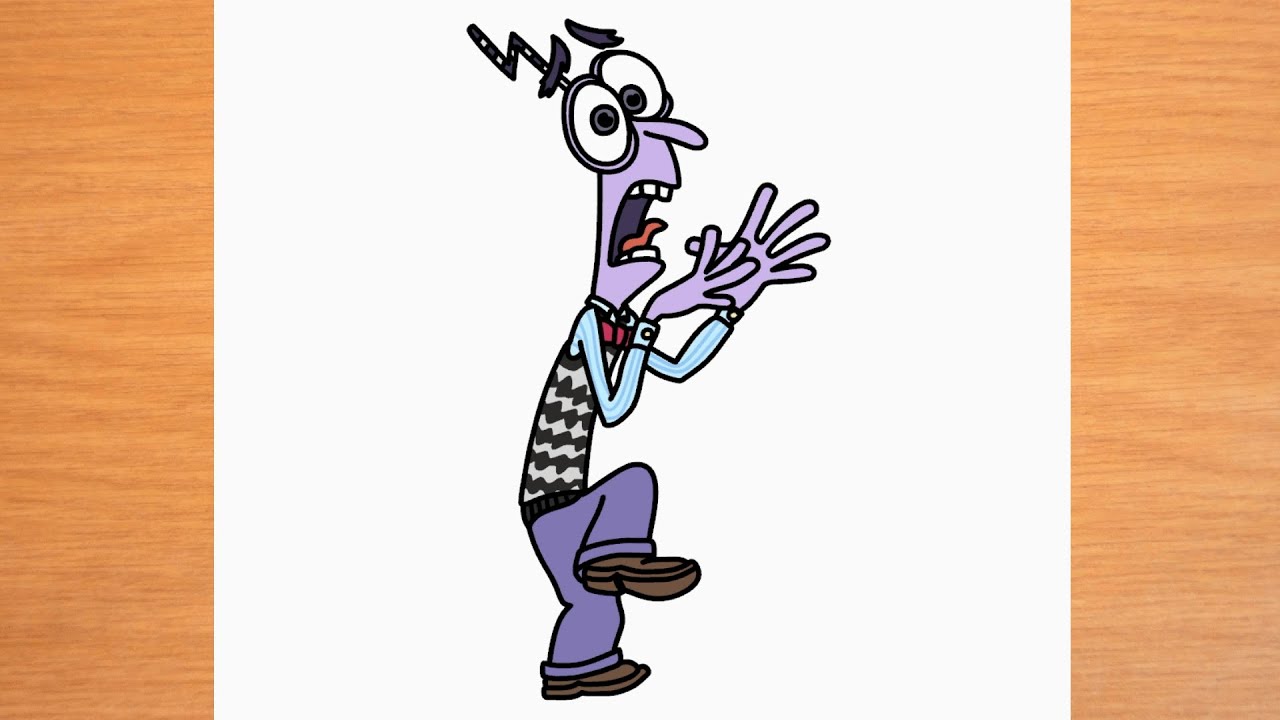 Como dibujar a Temor de Intensamente 2 - YouTube