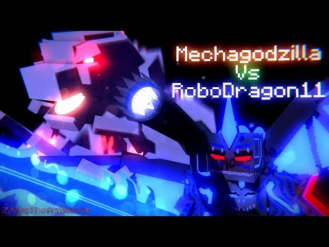 Mechagodzilla Vs RoboDragon11 - Minecraft Animation