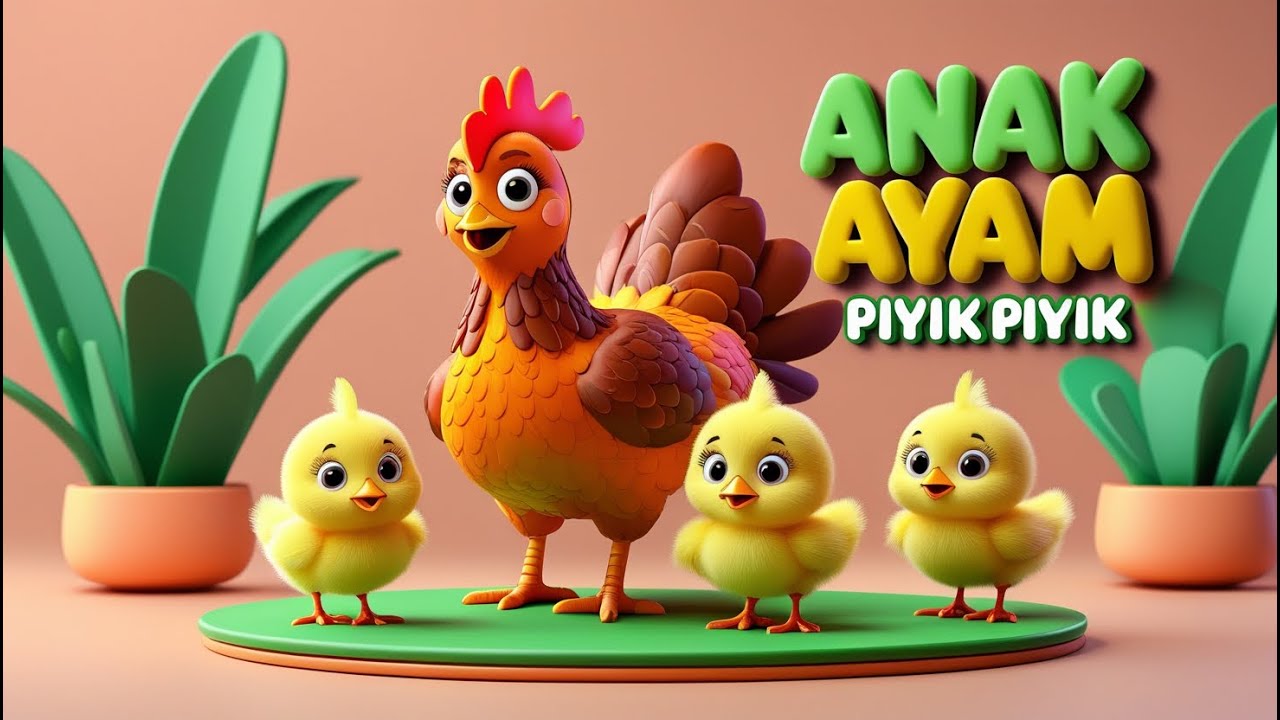 ANAK AYAM PIYIK PIYIK | 5 BEBEK KECIL BERMAIN | CIT CIT CUIT | SUARA ...