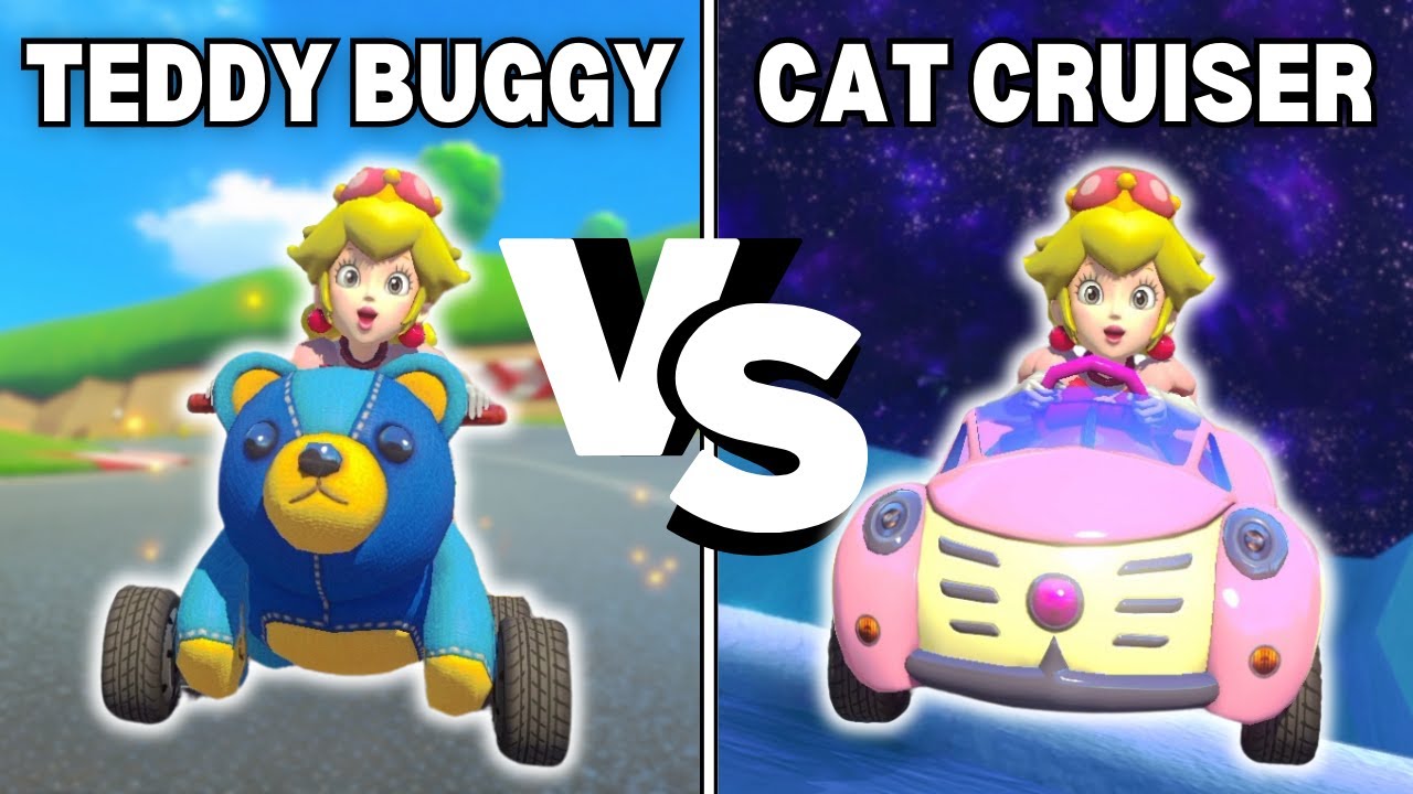 Teddy Buggy VS Cat Cruiser | Mario Kart 8 Deluxe - YouTube
