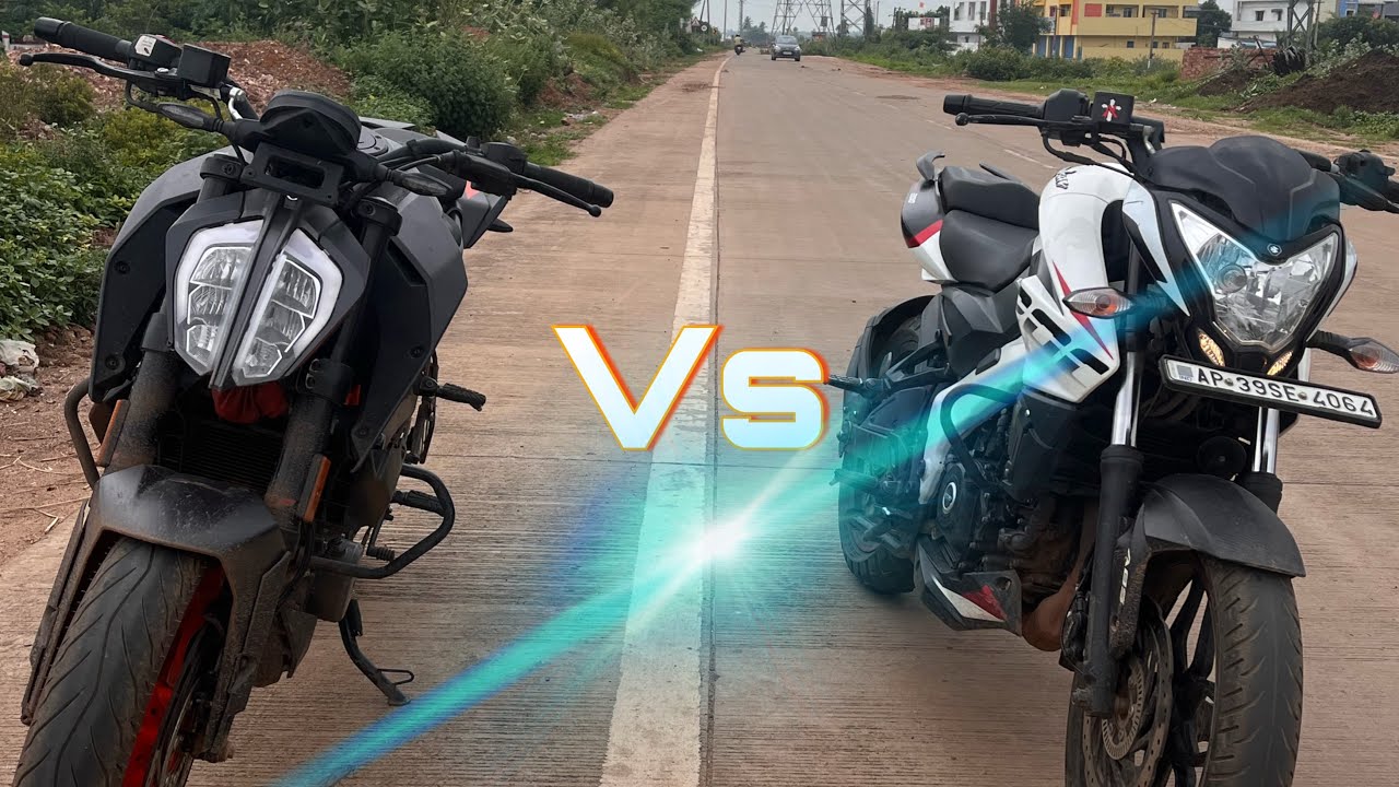 NS 200 VS DUKE 250 ||ns200 6 vs Duke250 ||Drag Race || battle win😲 ...