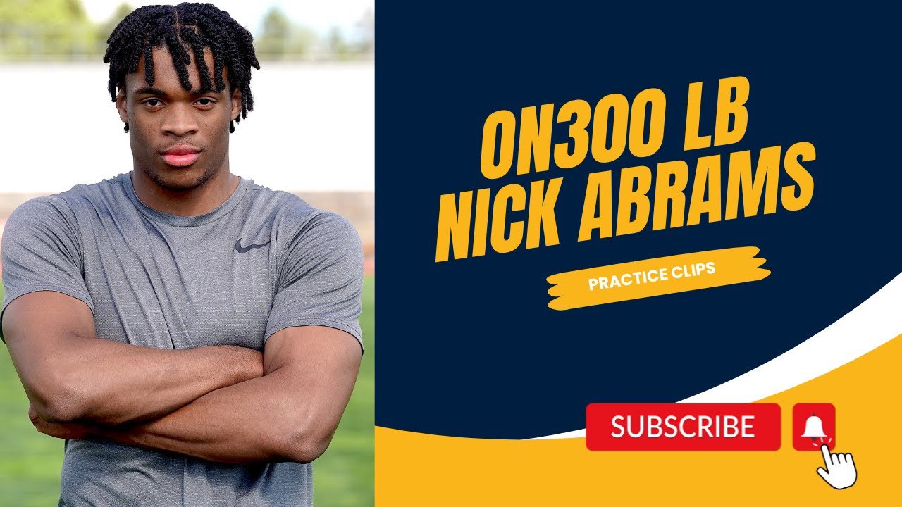 On300 LB is a PRIORITY!! | Nick Abrams | Michigan recruiting | #GoBlue - YouTube