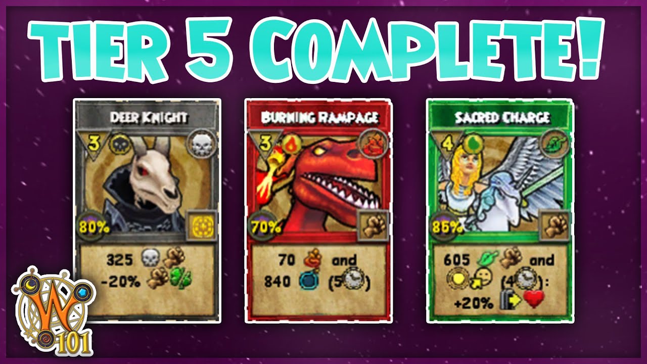 *MAX* Tier 5 Knight's Lore Spells Completed! - (Wizard101) - YouTube