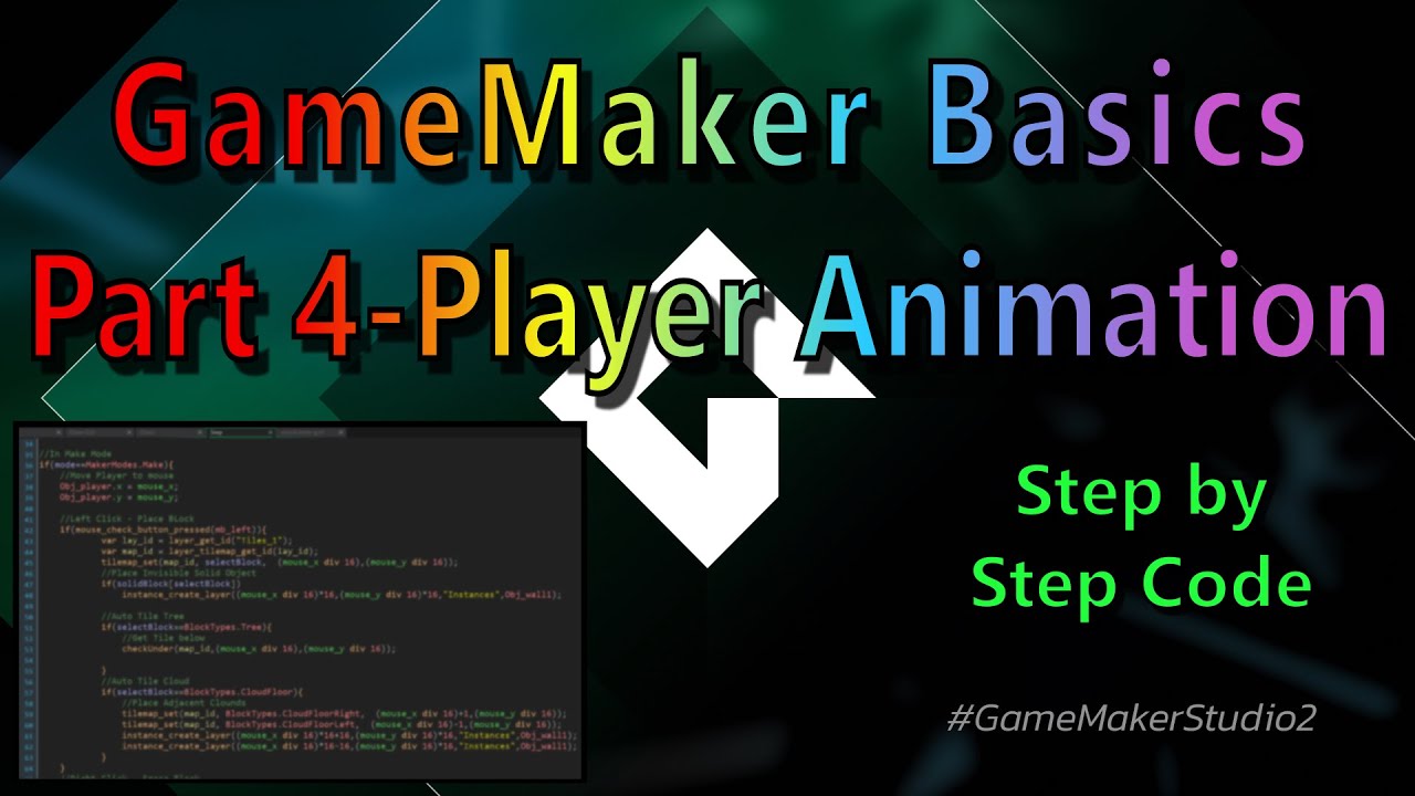 GameMaker Basics Part 4 Player Animation - YouTube
