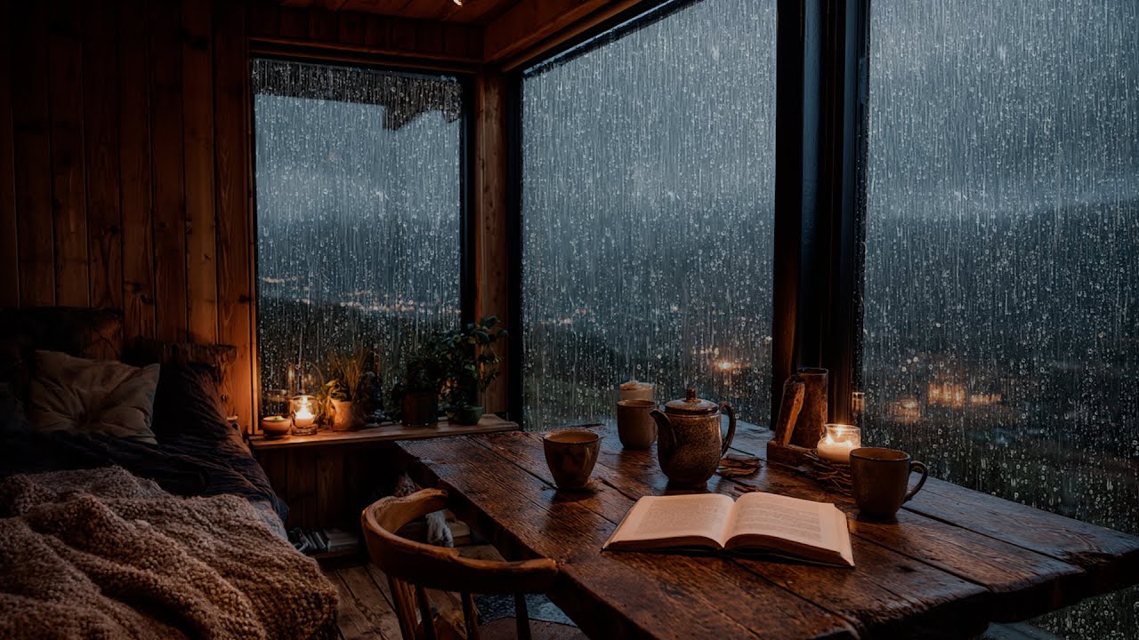 Rainy Night Ambience 🌧️ Relaxing Rain Sounds for Deep Sleep, Study ...