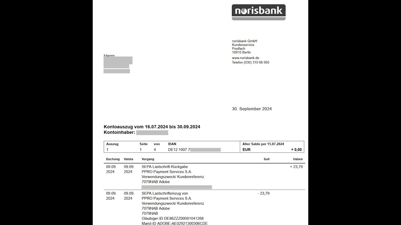 ckonverter.de - Norisbank Kontoauszug in MT940, CAMT053 oder CSV ...