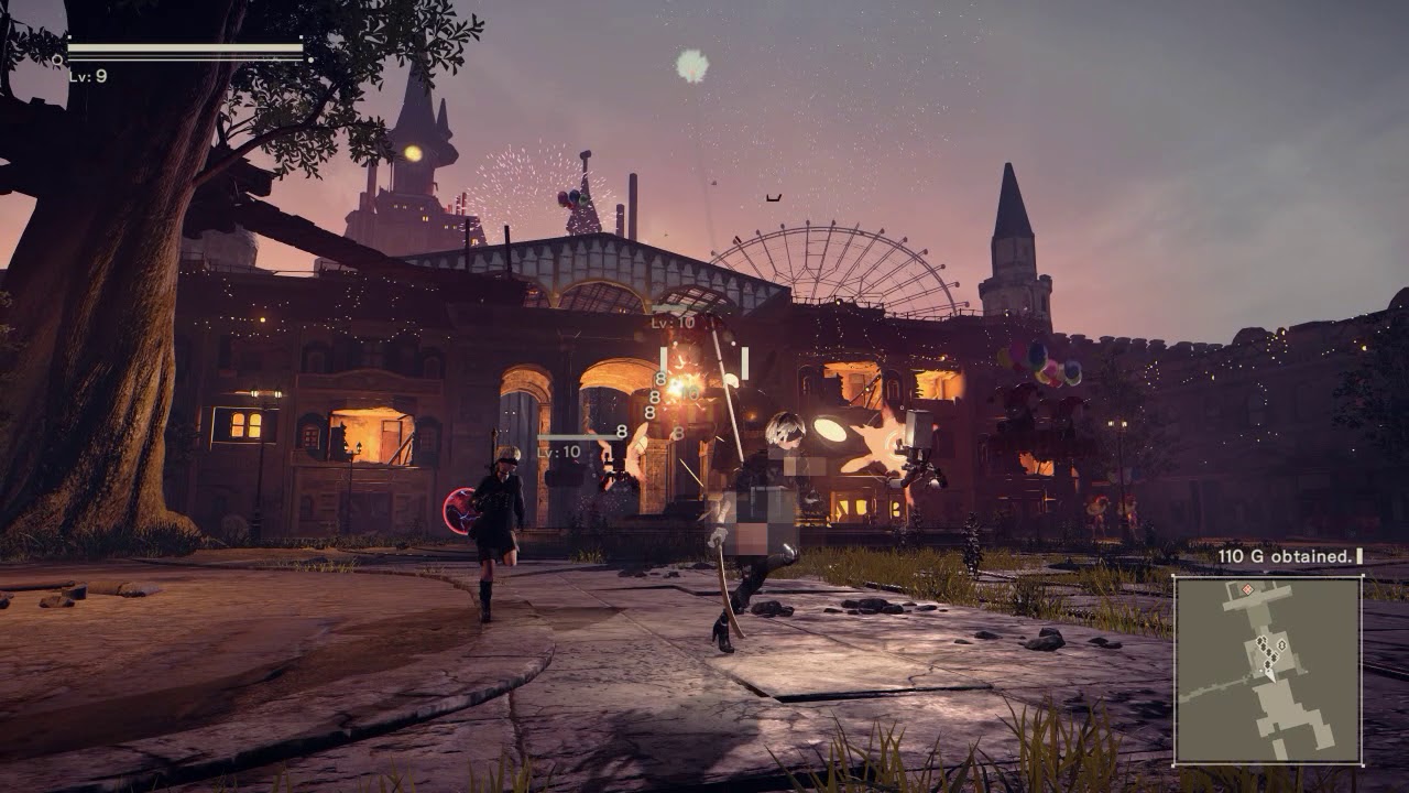 NieR Automata #17 Visiting the amusement park - YouTube