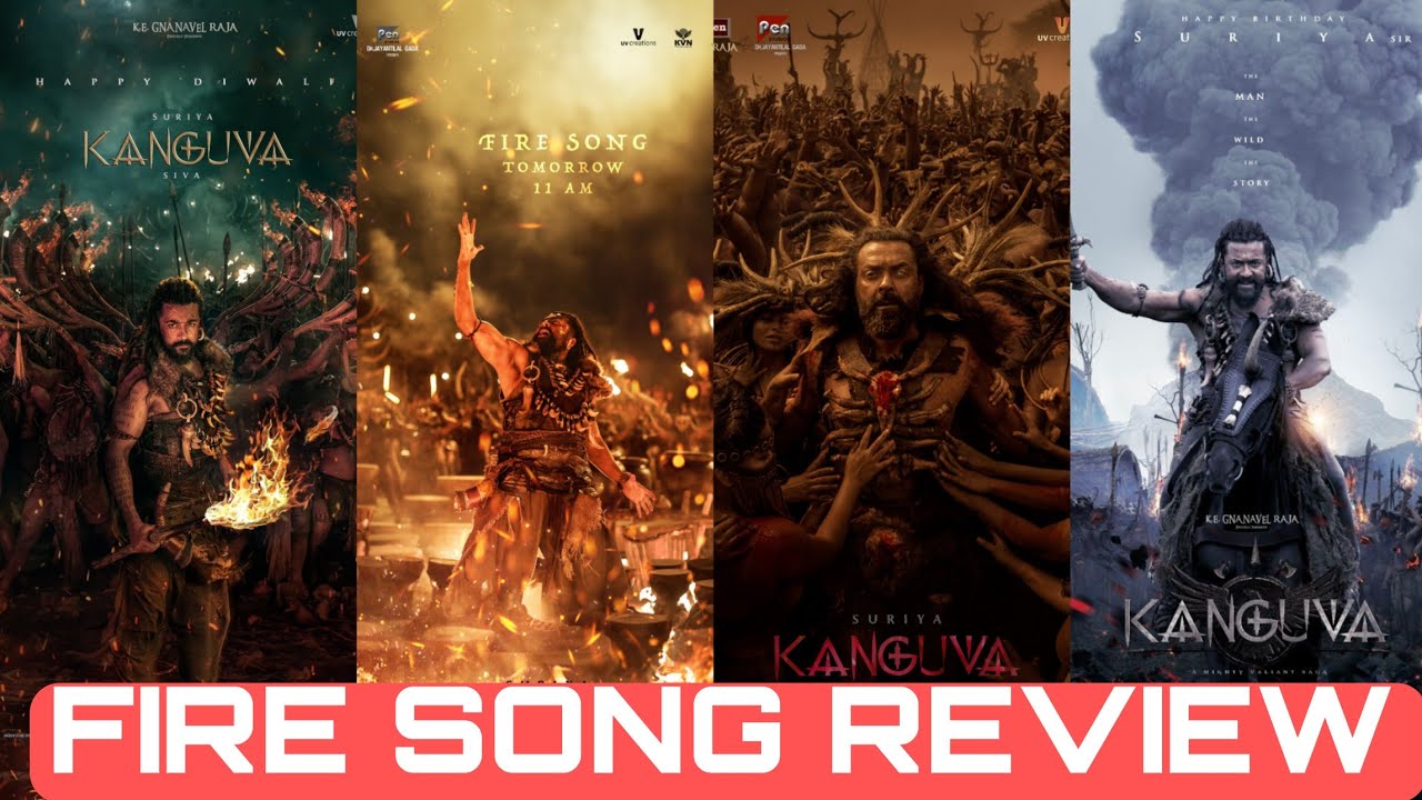 KANGUVA Fire song review | Pan Indian movie | superstar Surya | Disha ...