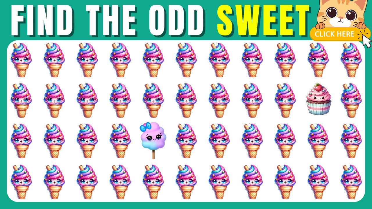 Find the ODD One Out - Sweets Edition🍰🍨🍭 |30 Levels | Quizzes Villa ...