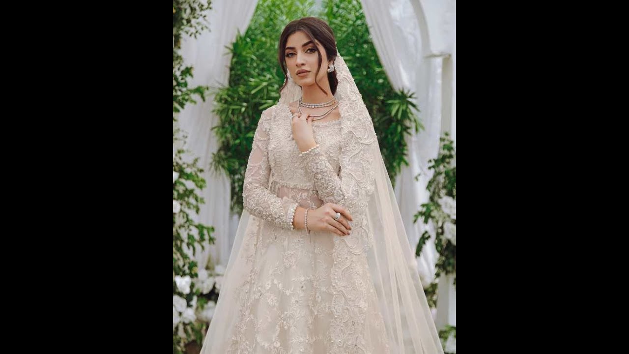 Top 50 | Latest Beautiful Off white | Wedding Frock | Net Frock ...