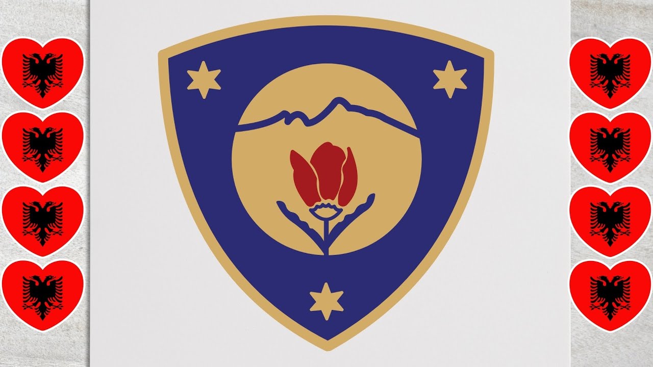 How to Draw the Kukës County Flag of Albania - Easy Step-by-Step ...