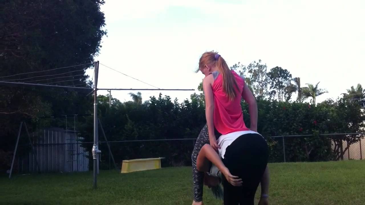 2 person acro stunts! - YouTube