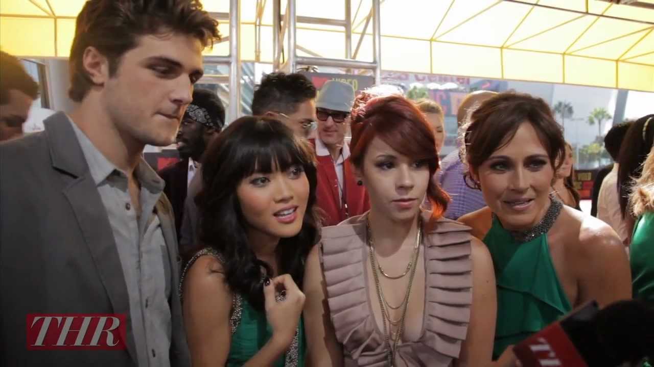 The Cast of 'Awkward' at the VMAs - YouTube