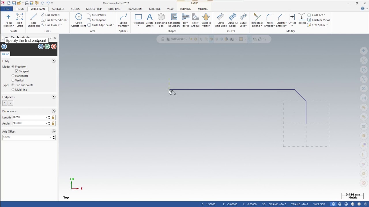 Mastercam Lathe Plotting the Tool Path- Number 2 in the series - YouTube