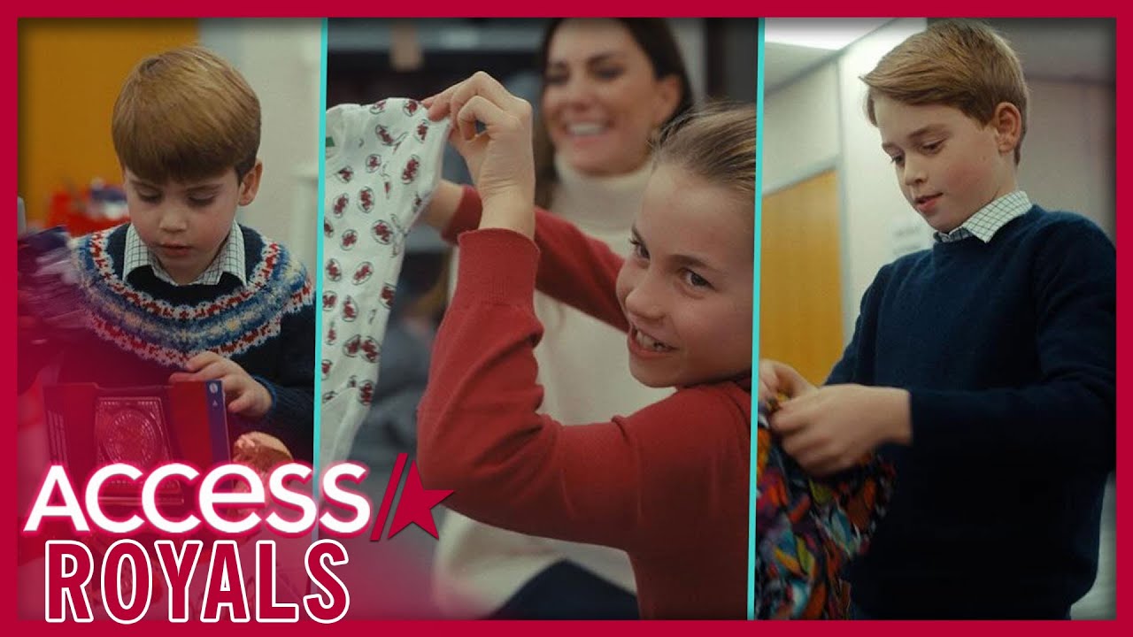Princess Charlotte GIGGLES w/ Prince Louis, Prince George & Kate ...