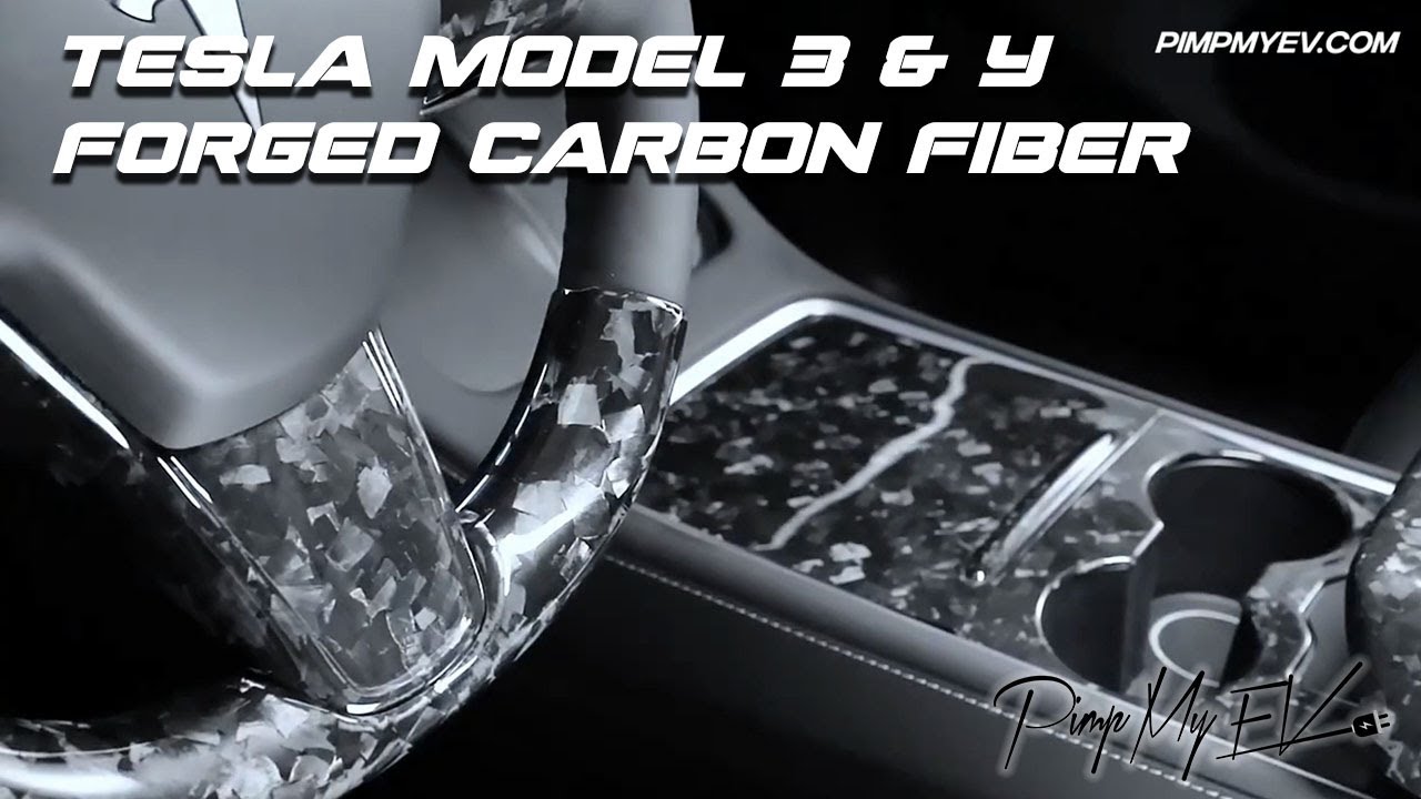Forged Carbon Fiber For Tesla Model 3 & Model Y - Pimp My EV - YouTube