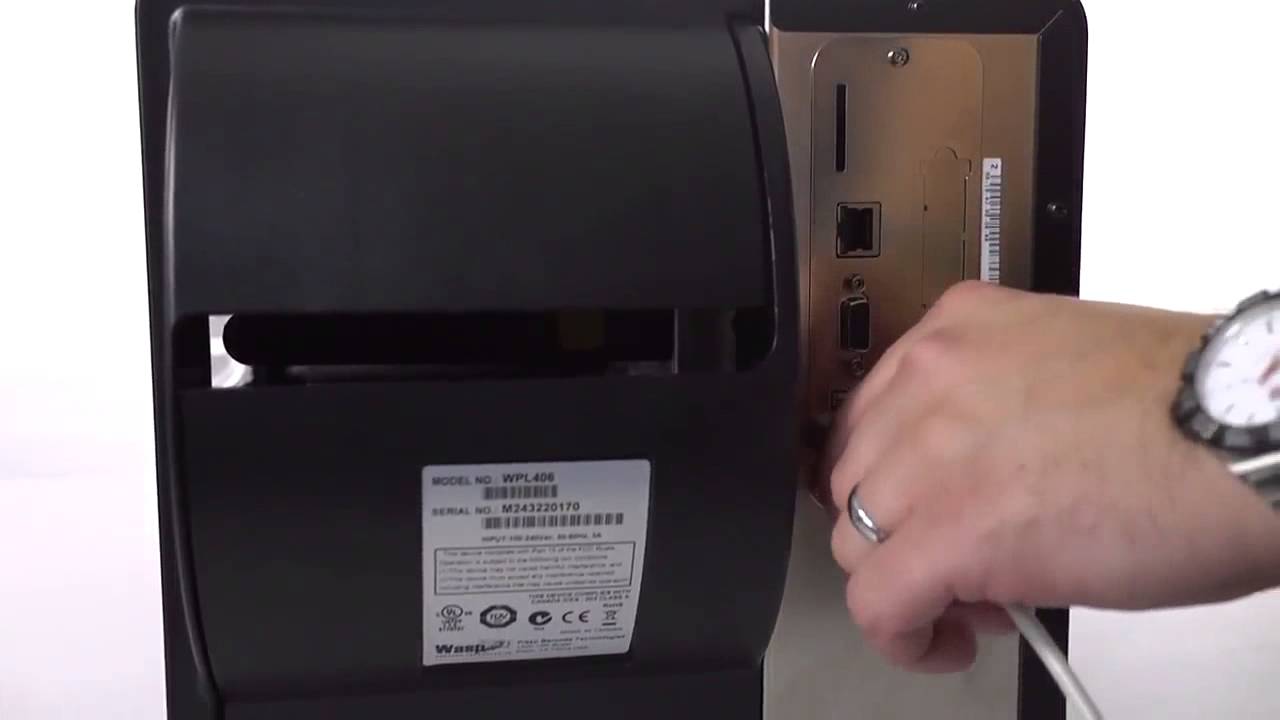 Wasp Barcode Technologies - WPL406 Industrial Barcode Printer - YouTube