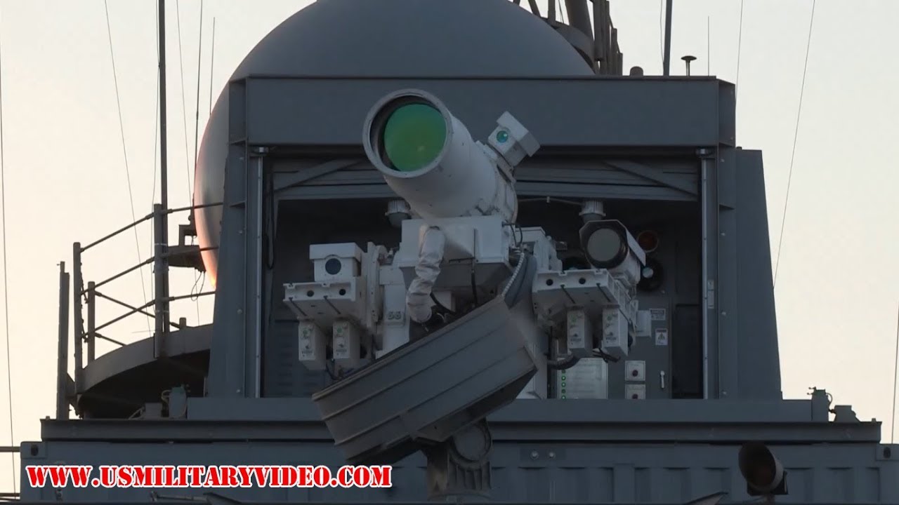The U.S. Navy's Laser Weapon In Action - YouTube