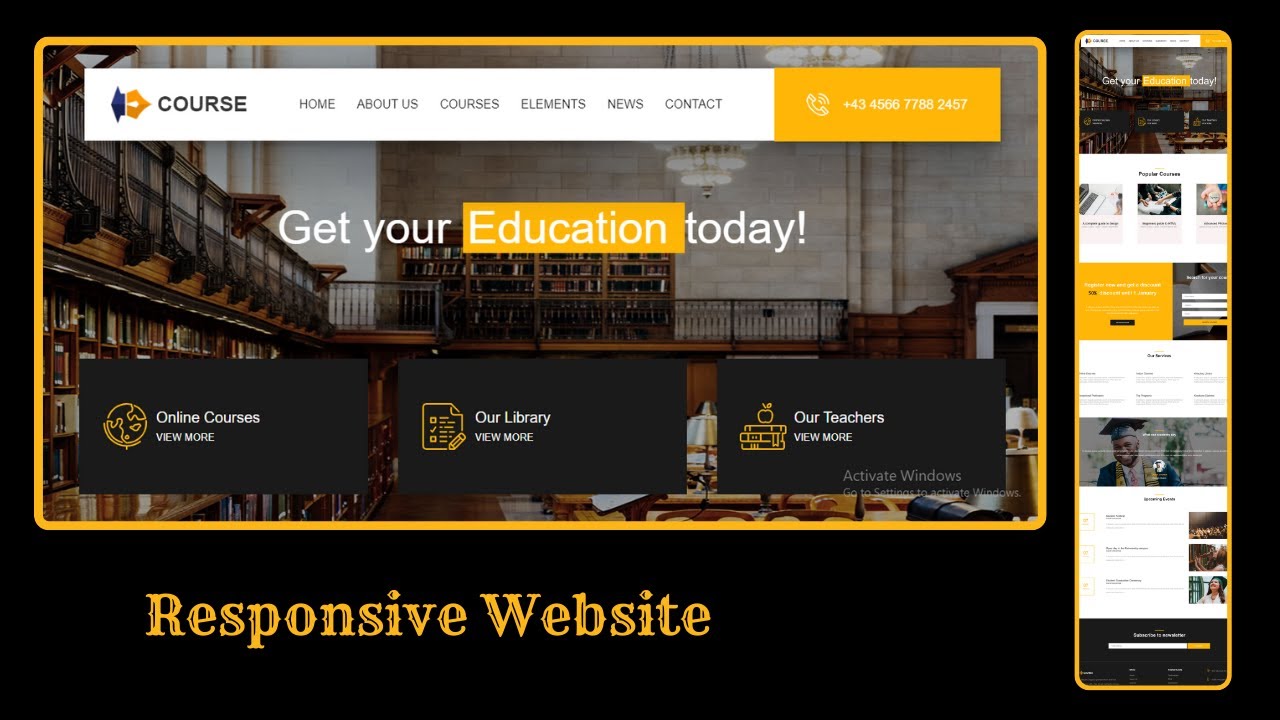 Create a Responsive Website Using HTML CSS - YouTube